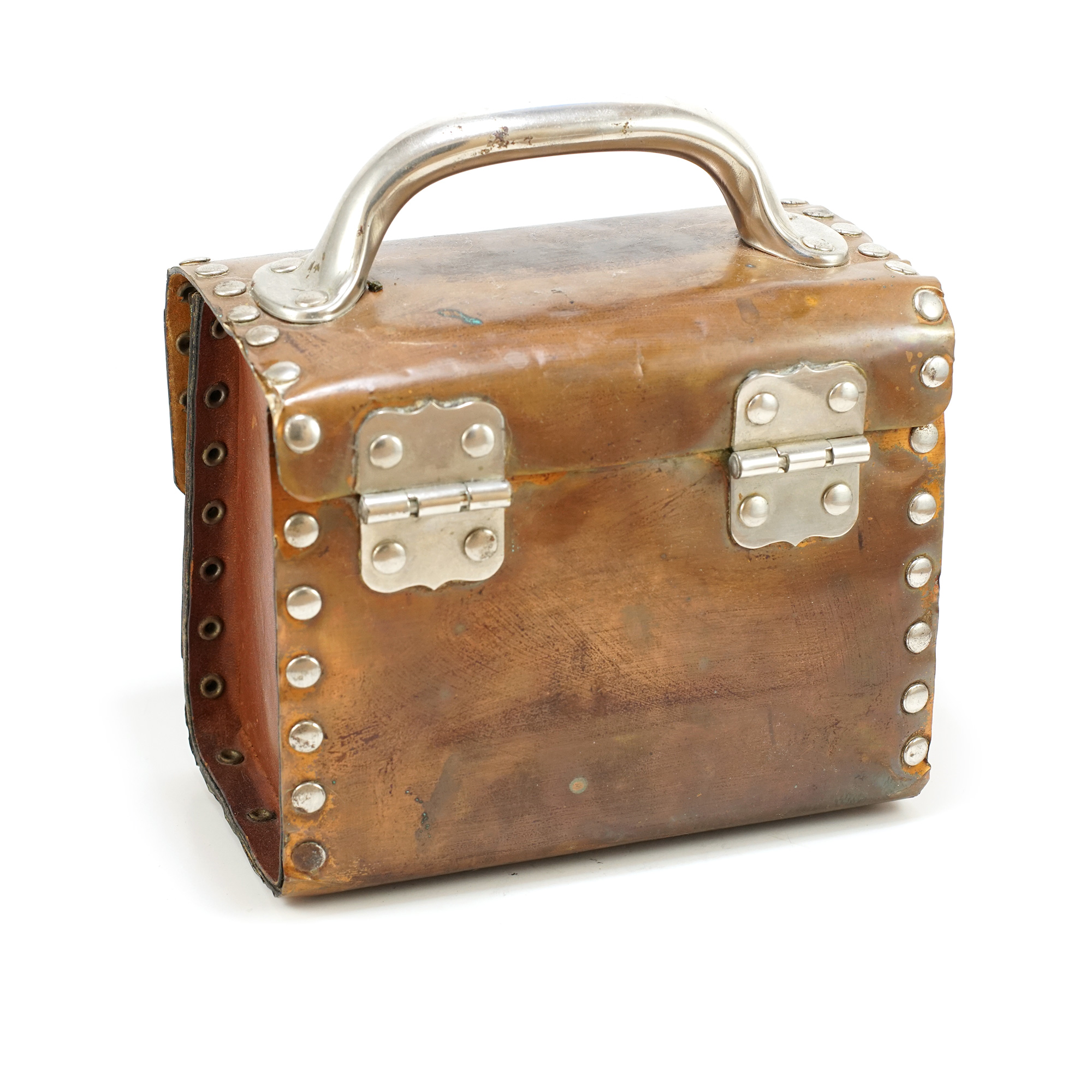 Unique Bespoke Leather and Copper Purse